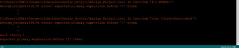 error expected primary expression before } token in arduino