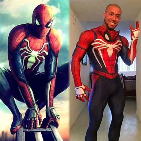 Buy Ps4 Insomniac Spiderman Cosplay Spider Man Suit