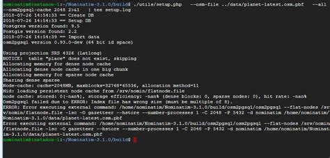 osm2pgsql filed due to error index file has wrong size must be