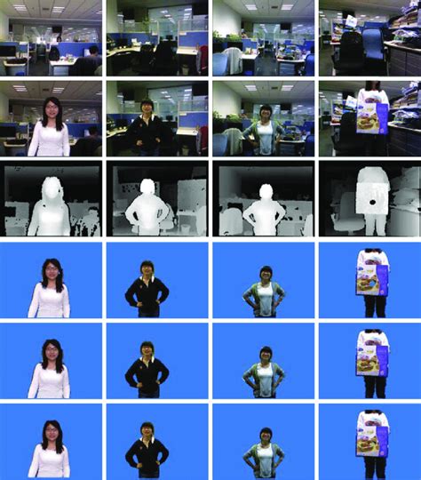 segmentation results of the proposed method for the four