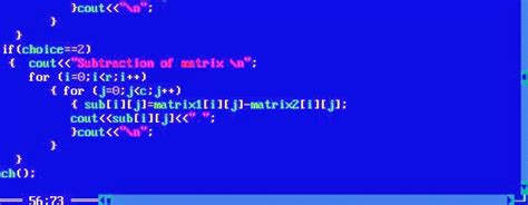 c programming square matrix addition and subtraction
