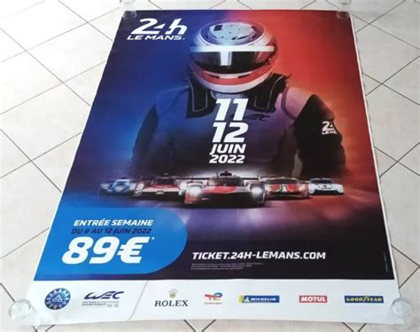 Grande Affiche 24 Heures Du Mans 2022 Officiel Format Abri Bus