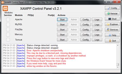 6 steps to fix the error apache shutdown unexpectedly goaspro