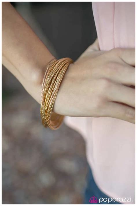 Paparazzi Bracelet ~ Blessing In Disguise Gold Paparazzi Jewelry
