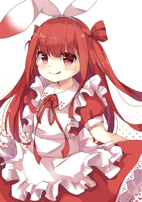 Safebooru 1girl Beatmania Red Dress Red Eyes Red Hair Red Hair Red
