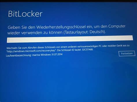 bitlocker wiederherstellungsschlüssel microsoft community