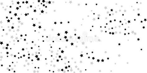 Silver Star Confetti Falling Stock Vector Illustration Of Abstract