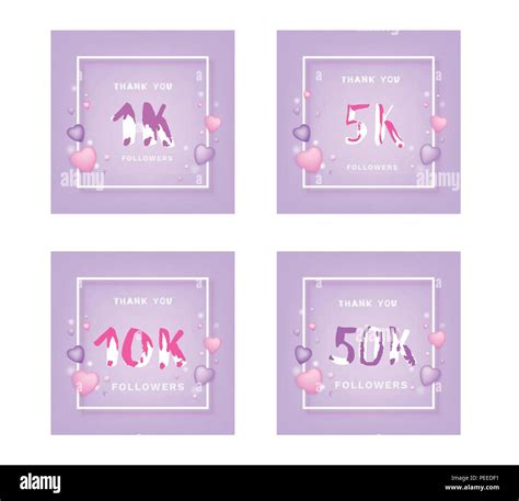 Collection Of Followers Thank You Banners Covers For Social Media