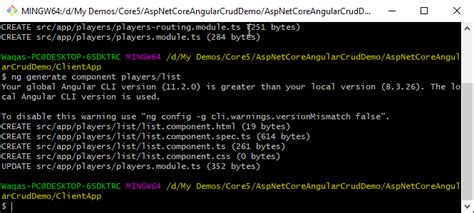 full stack crud using angular 8 and asp core 5 web api