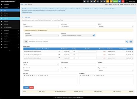 buy stock manager advance invoice and inventory system source code