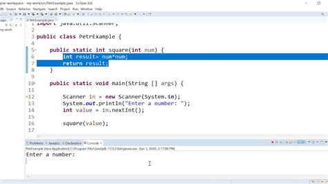 value returning functions in java youtube