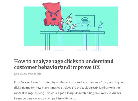 what are rage clicks how they reveal customer behavior hotjar blog