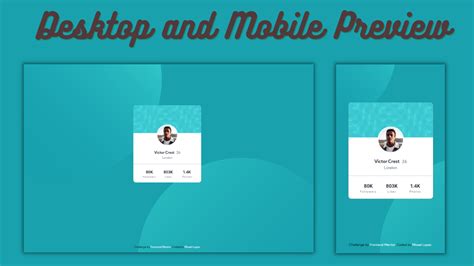profile card component printable cards