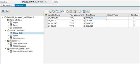 step by step method to create an adobe form with dynamic variables