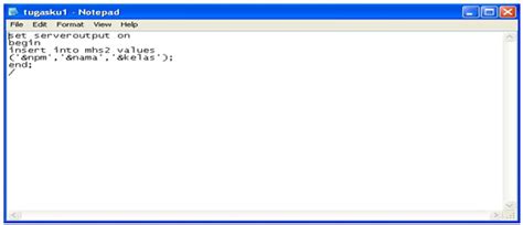 cara membuat program input tabel pada pl sql restatimur