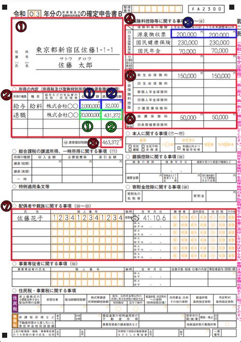 退職金の確定申告：全必要書類 第三表含む の書き方・記入例を徹底解説 金字塔