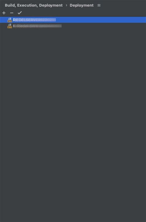 deployment entries disappeared ides support intellij platform