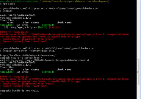 reactjs webpack module parse fails loader react and babel stack