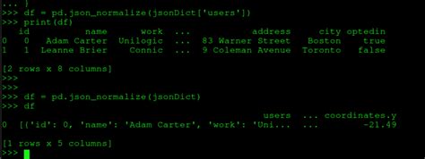 pandas to sql flatten json from requests using pandas