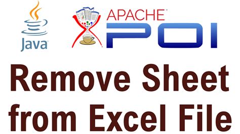 java remove sheet from existing excel file using apache poi