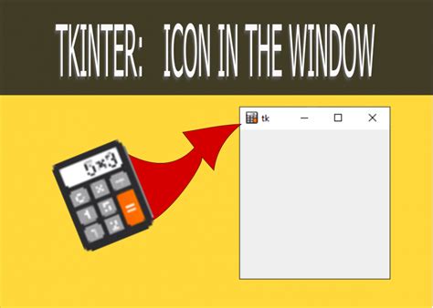 put an icon in the window of tkinter python programming