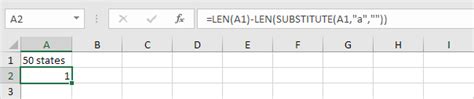 how to count the number of characters in a cell excel