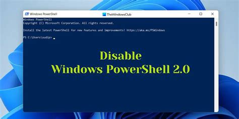 How To Disable Powershell V2 In Windows 11 10 Thewindowsclub