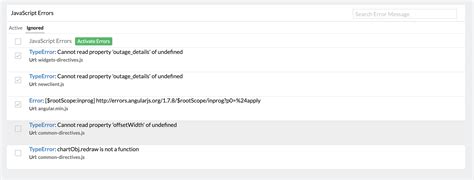 troubleshoot js errors online help site24x7