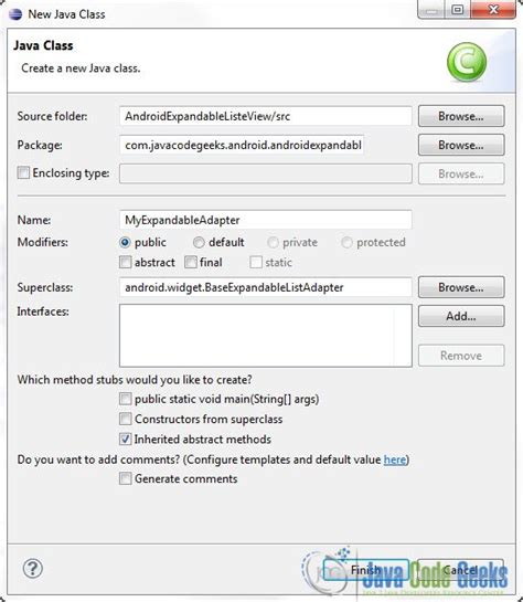 android expandablelistview example examples java code geeks 2022