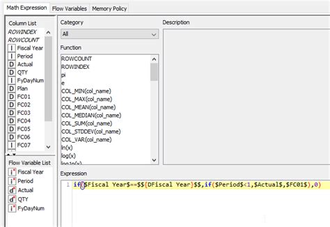 unable to parse m expression in math node knime analytics platform