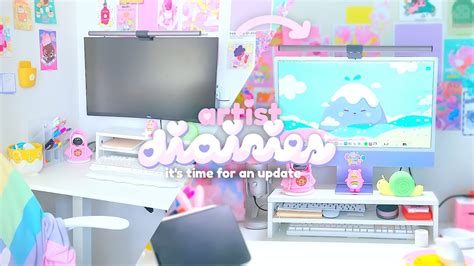 🎀artist Diaries🎀 Updating My Desk Space Custom Packaging New Collab