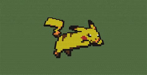 minecraft pikachu animation by lnearmellomatt on deviantart