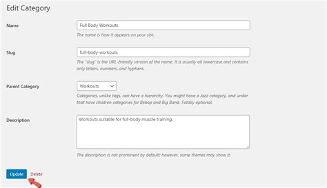 editing or deleting post categories in wordpress hostarmada