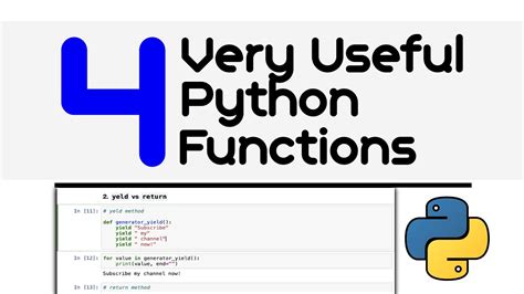 4 python functions that makes your life easier youtube