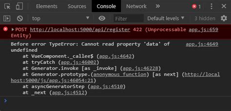 javascript unable to customize form errors because server is