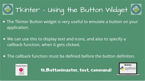 tkinter tutorial using tkinter buttons askpython