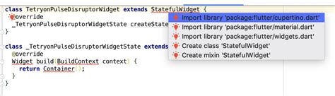 flutter statefulwidget which import and does it matter stack overflow