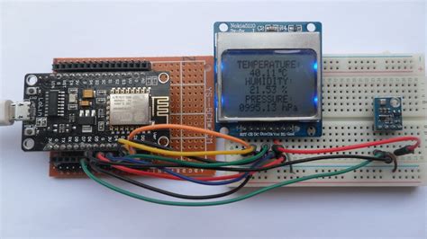 weather station using nodemcu and bme280 sensor simple projects