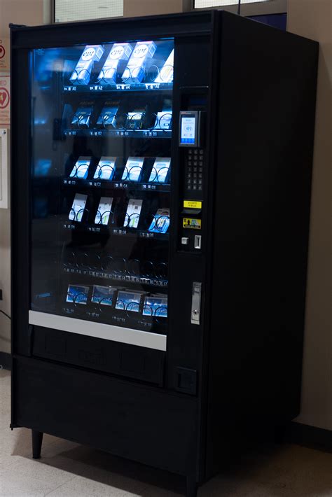 vending machine with safe sex health products installed
