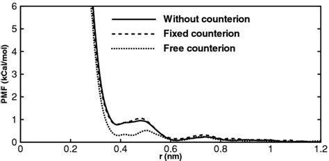 Potentials Of Mean Force Computed For The Na Na Ion Pair In