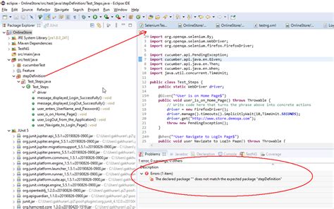java the declared package does not match the expected package