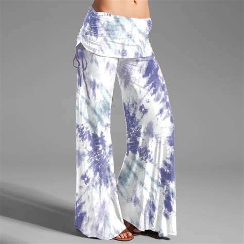 Womens Plus Size Graphic Drawstring Mid Expandable Waist Loose Fit