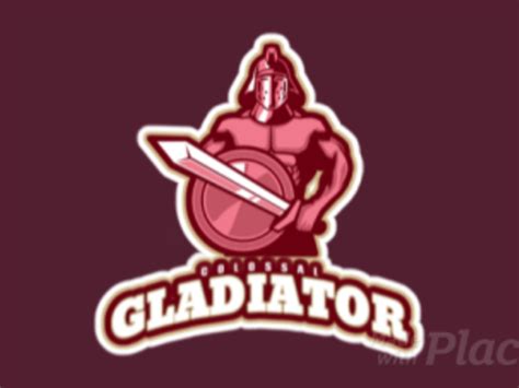 Placeit Animated Gaming Logo Maker Featuring A Colossal Gladiator