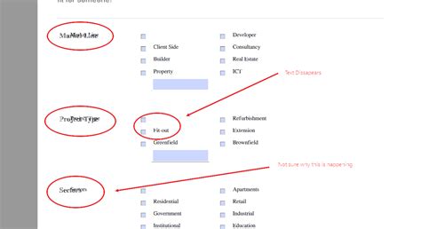 pdf form checkbox fields formating issue