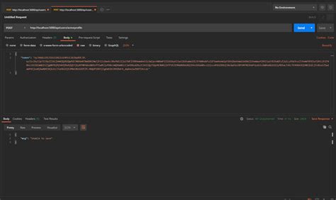 node js cannot save and activate the registered email account stack
