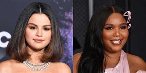 Selena Gomez Reacts To Lizzoa Blue Hair Amid Drama With Hailey Bieber