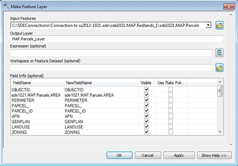 how to create an database connection string for use in a