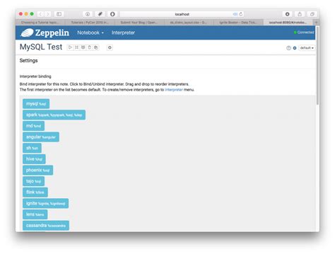 tutorial using apache zeppelin with mysql the dataist
