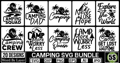 Camping Svg Bundle Bundle · Creative Fabrica