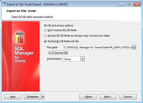 extract blob file oracle depositfilesbad